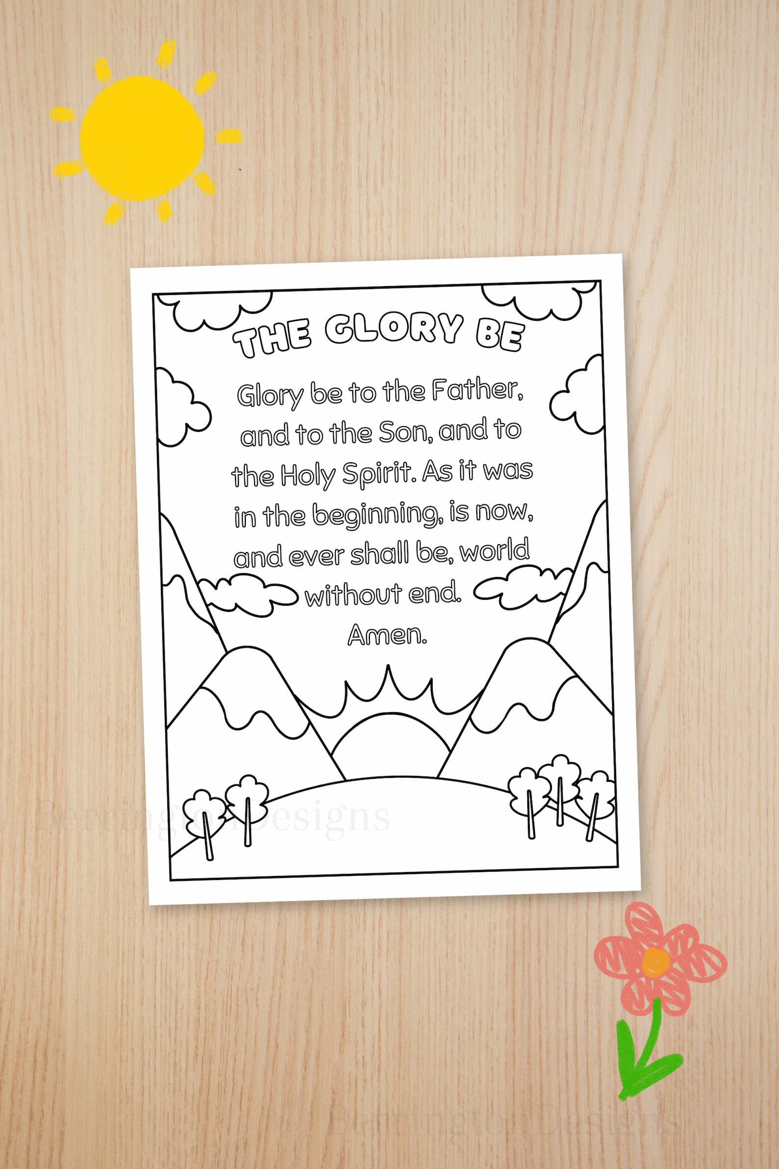 Catholic Coloring Pages for Kids to Learn How to Pray | Printable ...