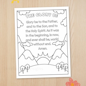 Catholic Coloring Pages for Kids to Learn How to Pray | Printable ...
