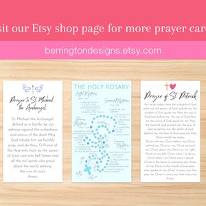 Morning Offering Prayer Card, Printable Prayer Card, Catholic Prayers ...