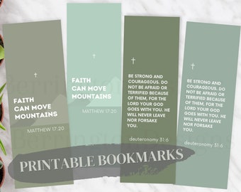 Printable Scripture Bookmarks Bible Verse Bookmarks - Etsy