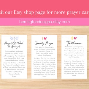 Our Father Prayer Card, the Lord's Prayer Printable | Simple Design ...