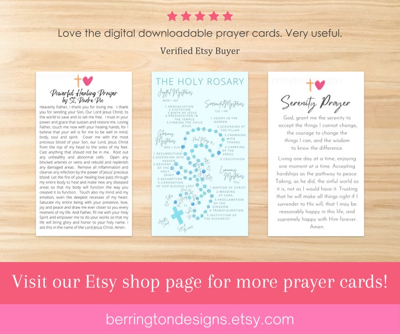 Prayer for the Sick Printable Card, Simple and Easy to Print Catholic ...