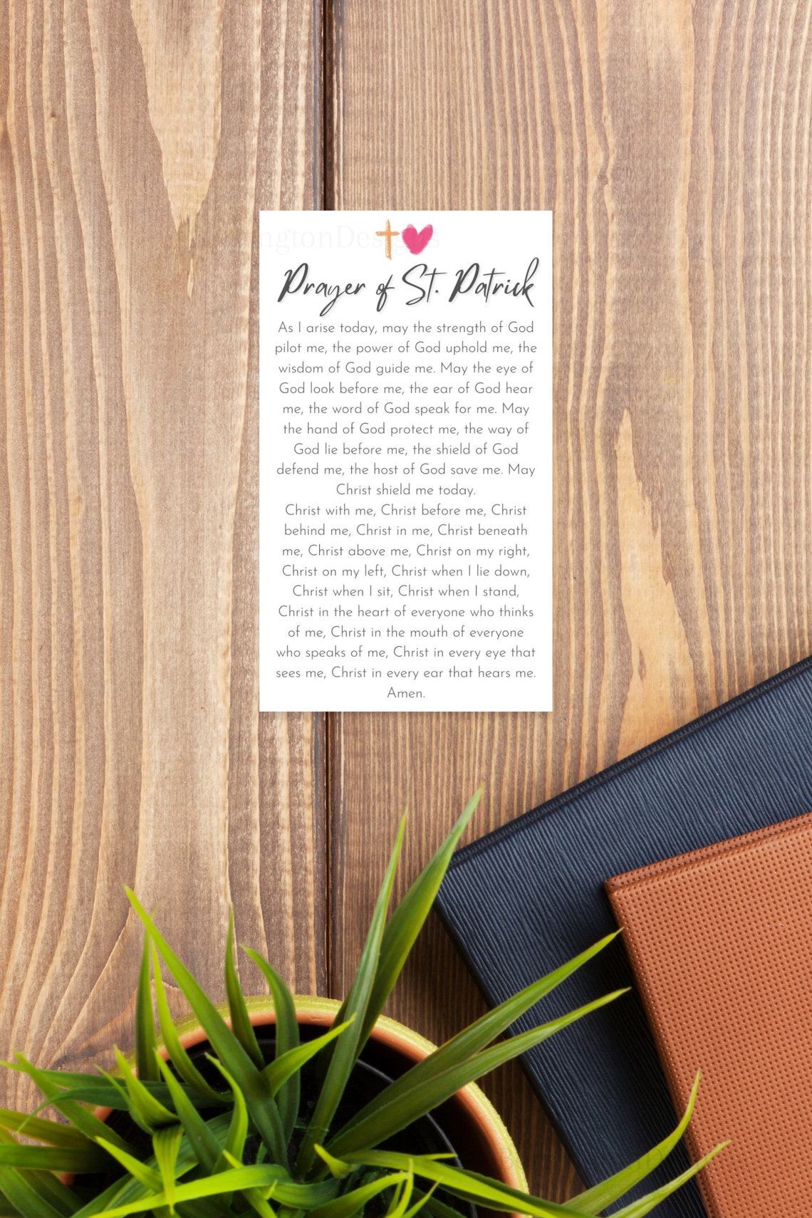 Prayer of Saint Patrick, Printable Prayer Card, St. Patrick's Prayer ...