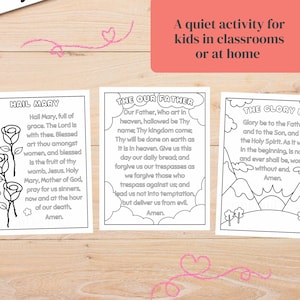 Catholic Coloring Pages for Kids to Learn How to Pray | Printable ...