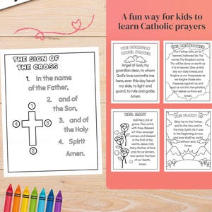 Catholic Coloring Pages for Kids to Learn How to Pray | Printable ...