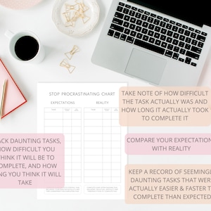 Stop Procrastinating Printable, Anti-procrastination Chart, Improve ...