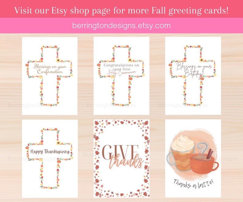 Congratulations on Your Confirmation Card Printable for Fall and Autumn ...