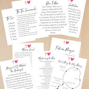 Catholic Prayer Cards for Kids Simple, Printable Learn to Pray ...