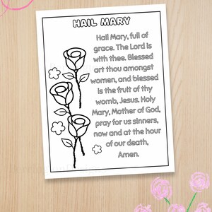 Catholic Coloring Pages for Kids to Learn How to Pray | Printable ...