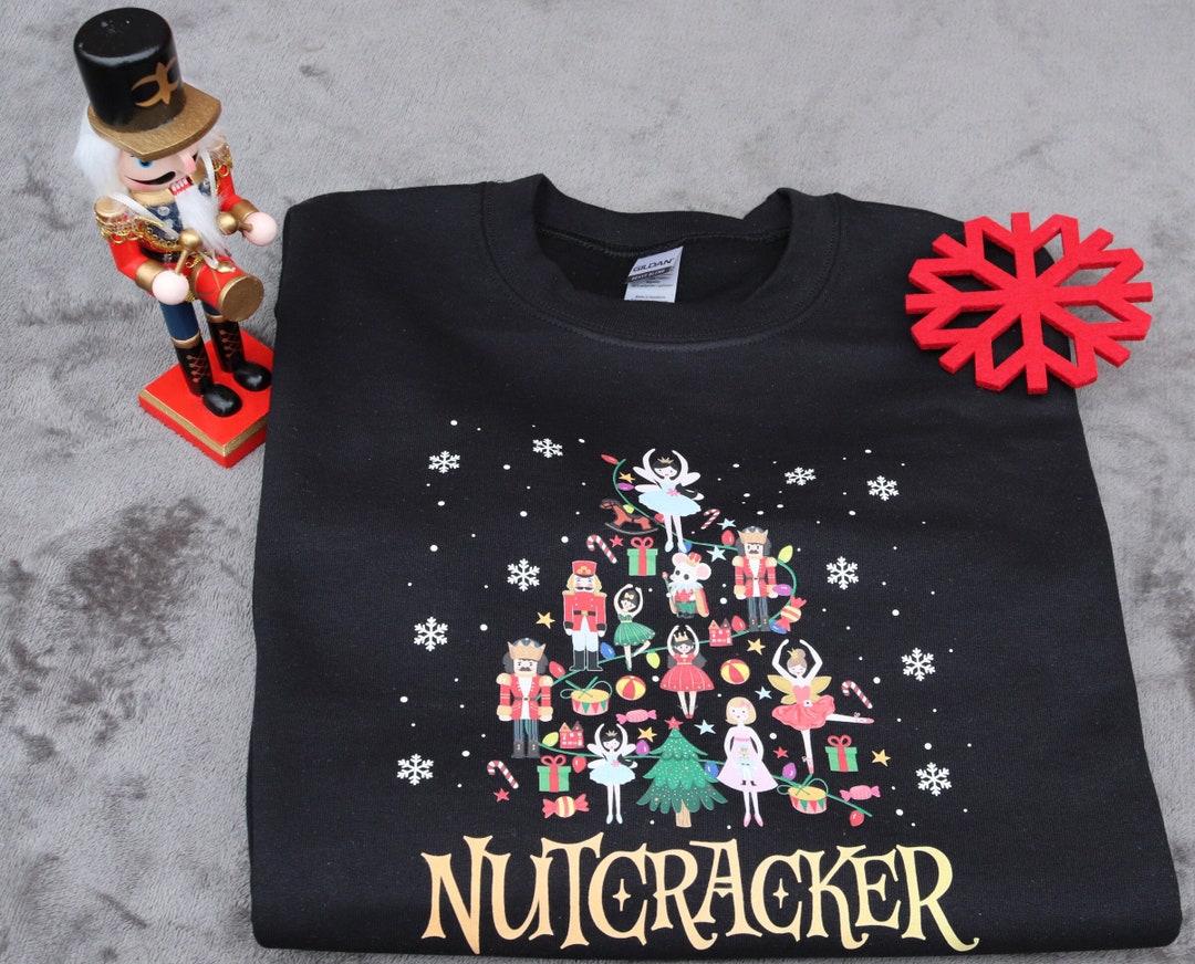 Nutcracker Crew Christmas Tree Sweatshirt Jumper Nutcracker Ballerina, Xmas Gift Jumper ...