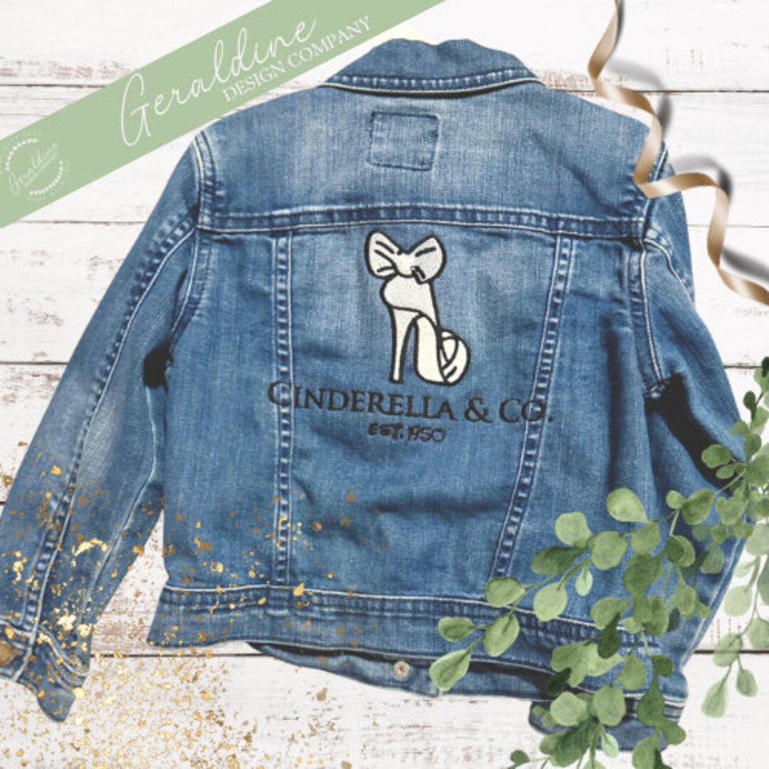 Cinderella Princess Inspired Embroidered Denim Jean Jacket Kids - Etsy
