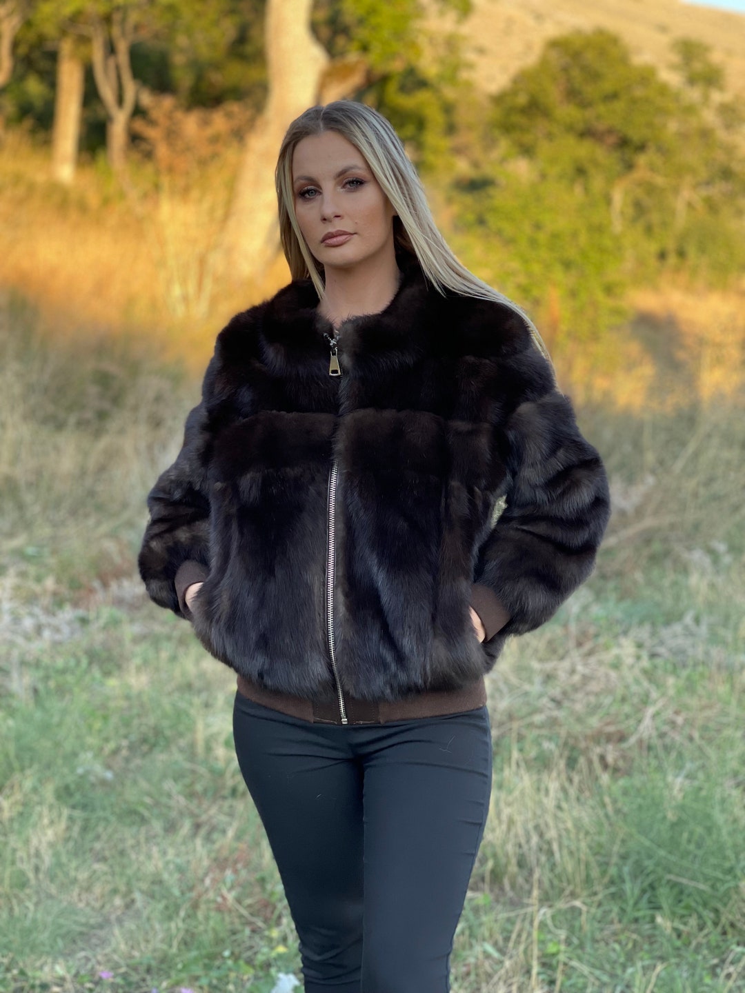 Russian Sable Fur Jacket 2023 Barguzin Sobol Zibeline Etsy