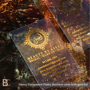 Gold Business Cards, Custom Plastic Cards, Clear Plastic Cards, Luxury ...