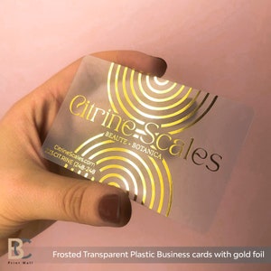 Gold Business Cards, Custom Plastic Cards, Clear Plastic Cards, Luxury ...