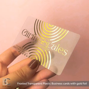 Gold Business Cards, Custom Plastic Cards, Clear Plastic Cards, Luxury ...