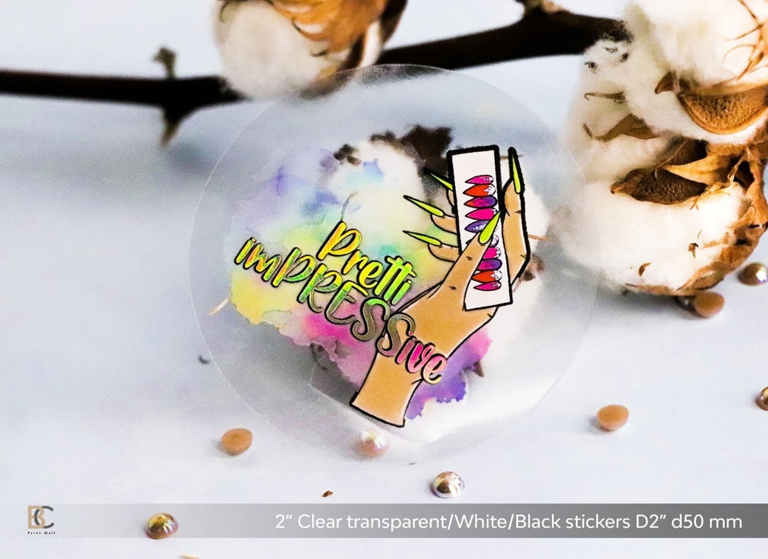 Personalized Stickers Logo Custom Stickers Transparent - Etsy