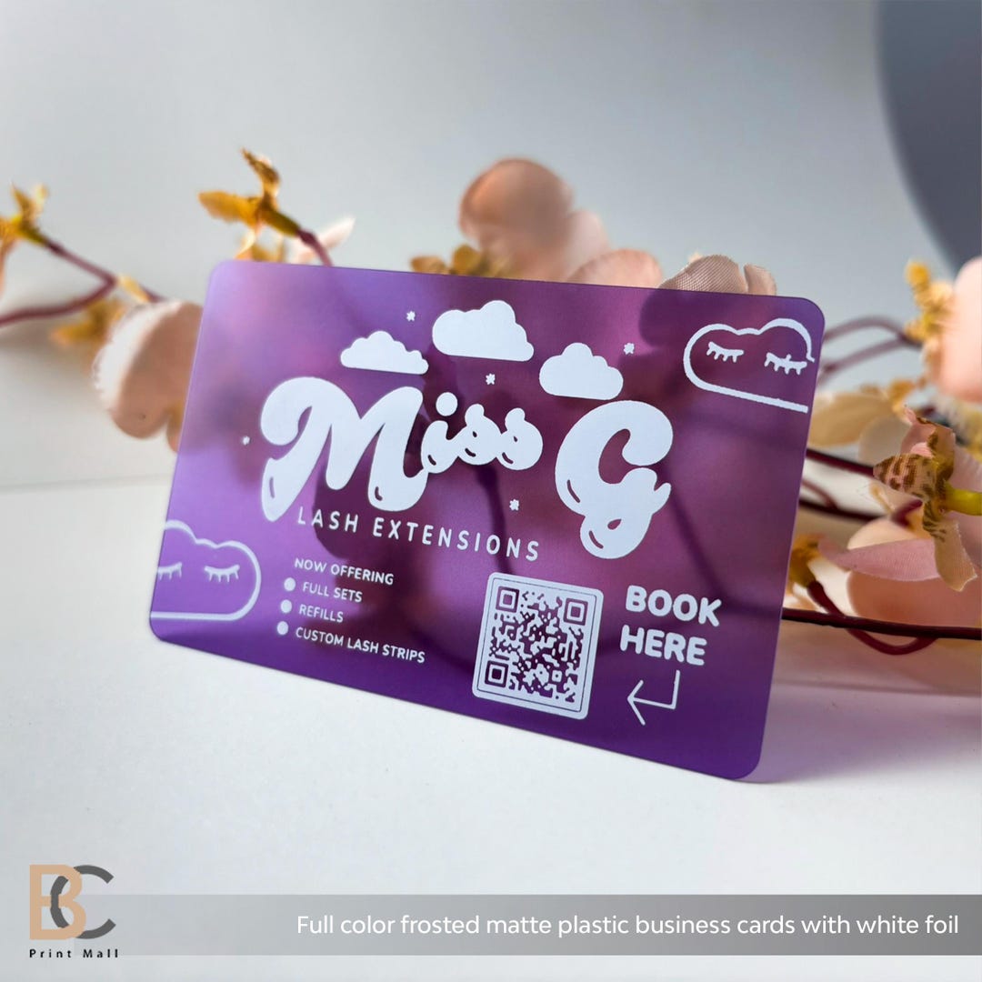 Translucent Colored Business Card, Clear Buis Card Unique Transparent ...