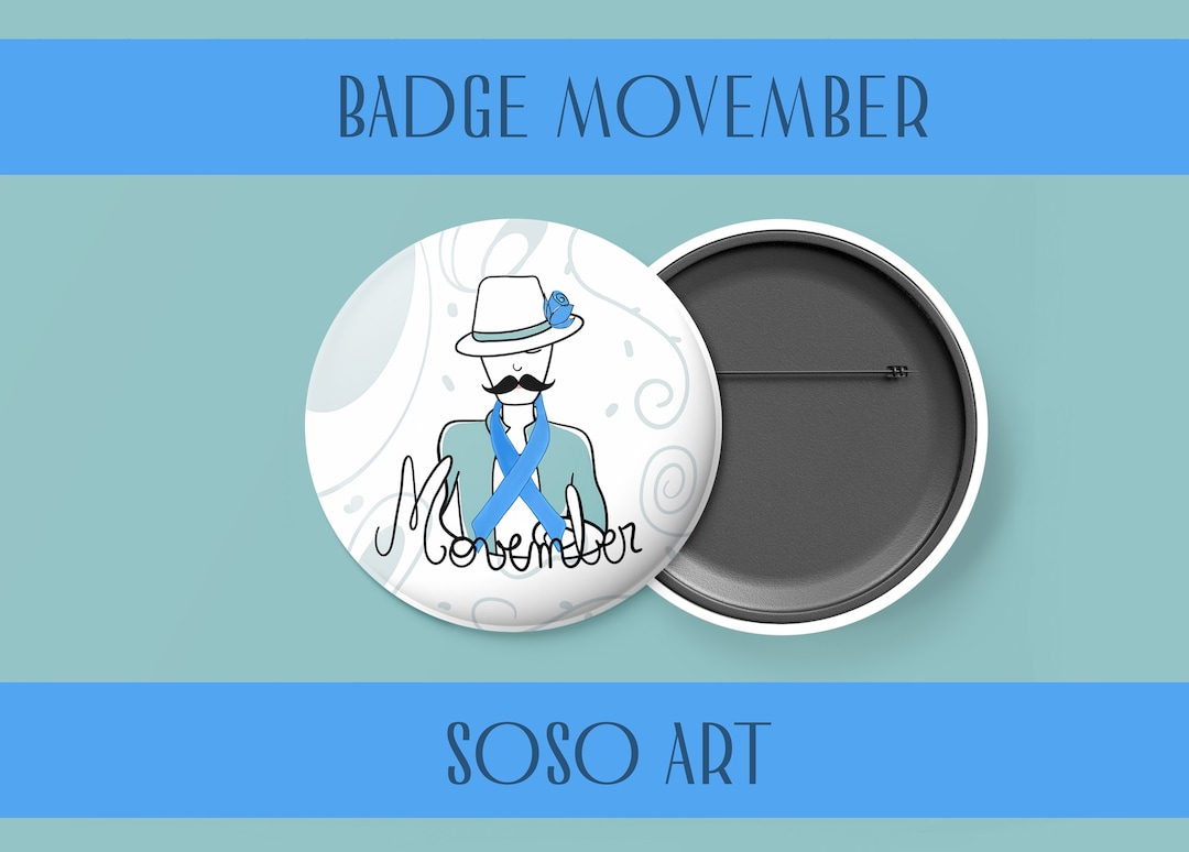 Movember Badge - Etsy