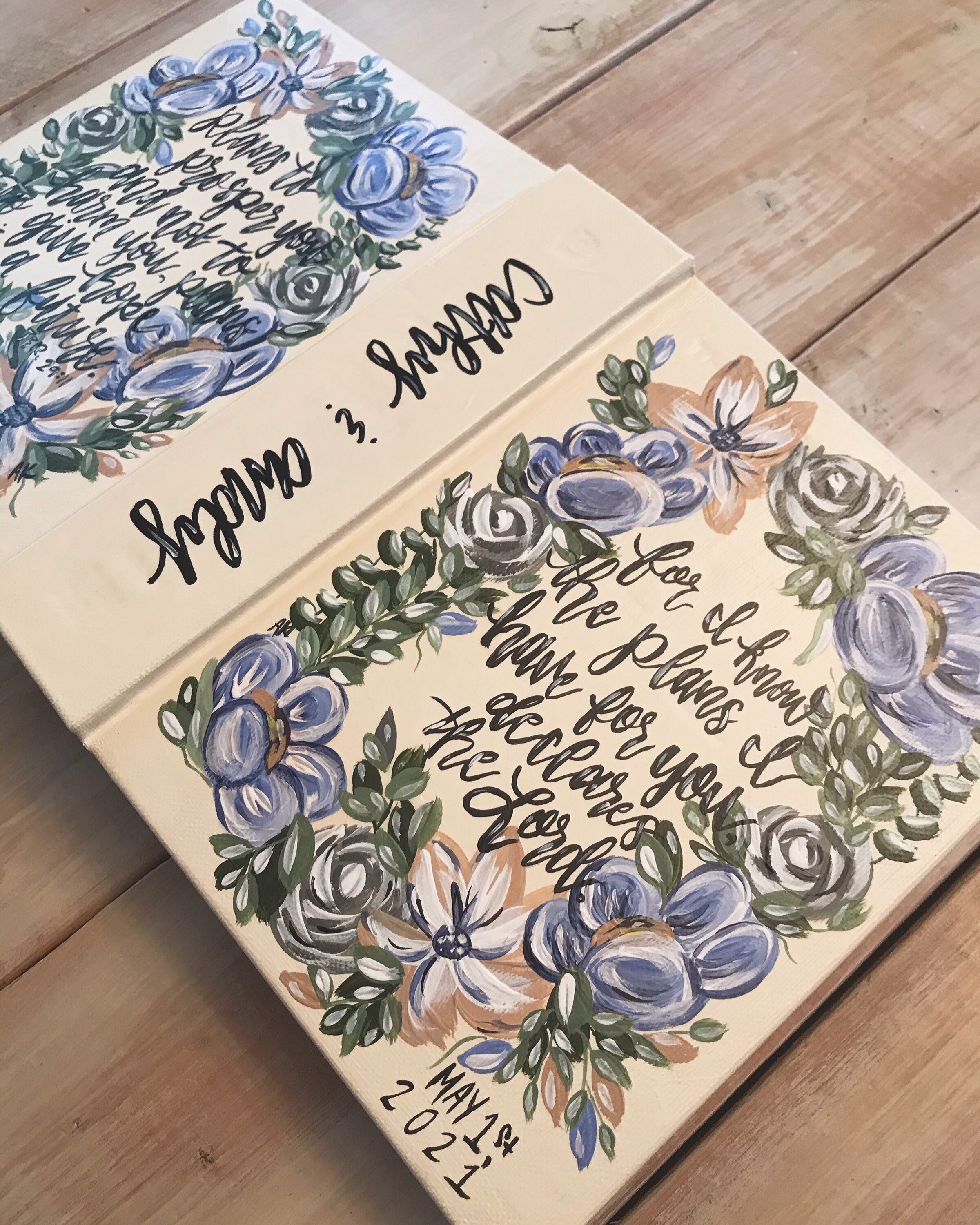 Custom Painted Bible - Etsy