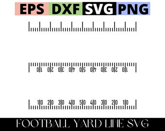 Football Svg Yard Numbers - Etsy