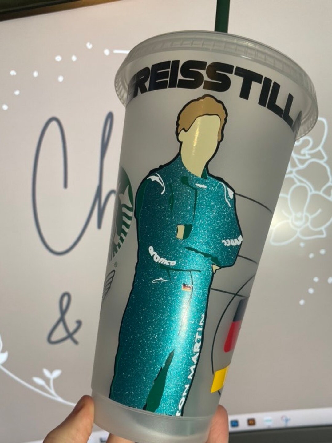 SEBASTIAN VETTEL F1 Cold Cup Personalised Formula 1 Aston Martin ...