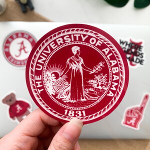 University of Alabama Sticker Handmade Weatherproof Sticker 3 - Etsy