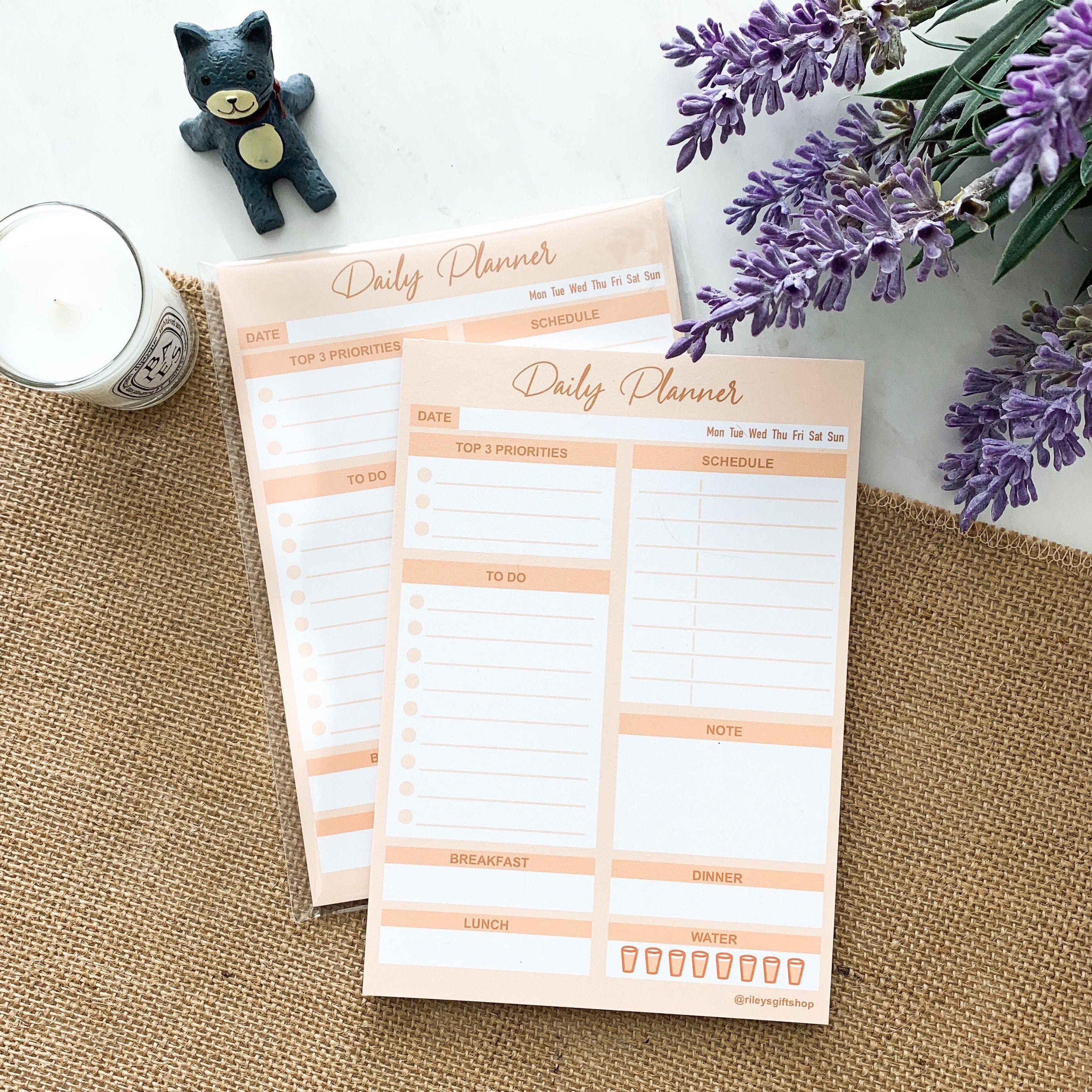 Daily Planner Notepad/ Todo List Motivation Notepad/ Student | Etsy