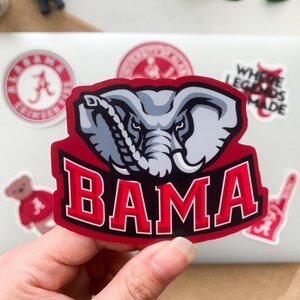 University of Alabama Sticker Handmade Weatherproof Sticker 3 - Etsy