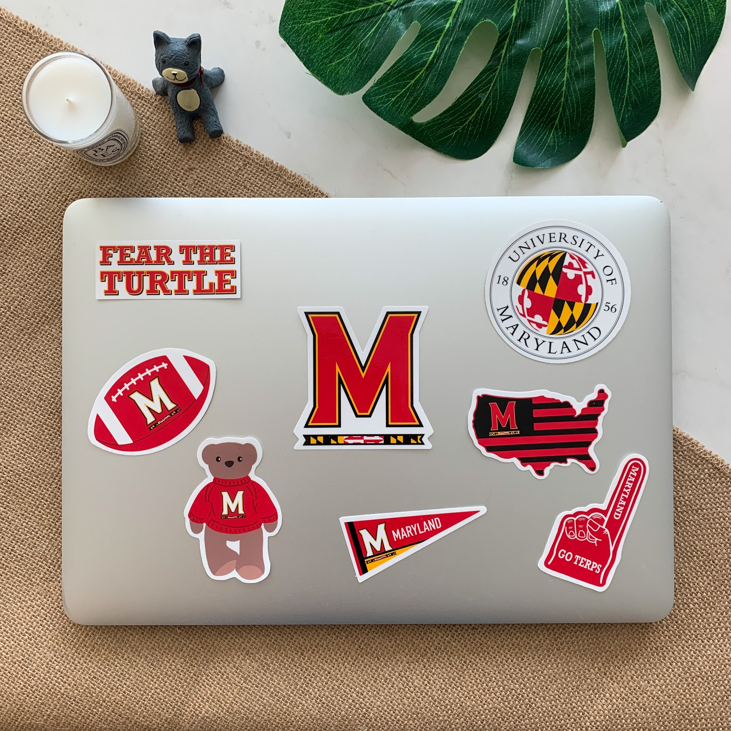 University of Maryland Stickers Handmade Weatherproof | Etsy