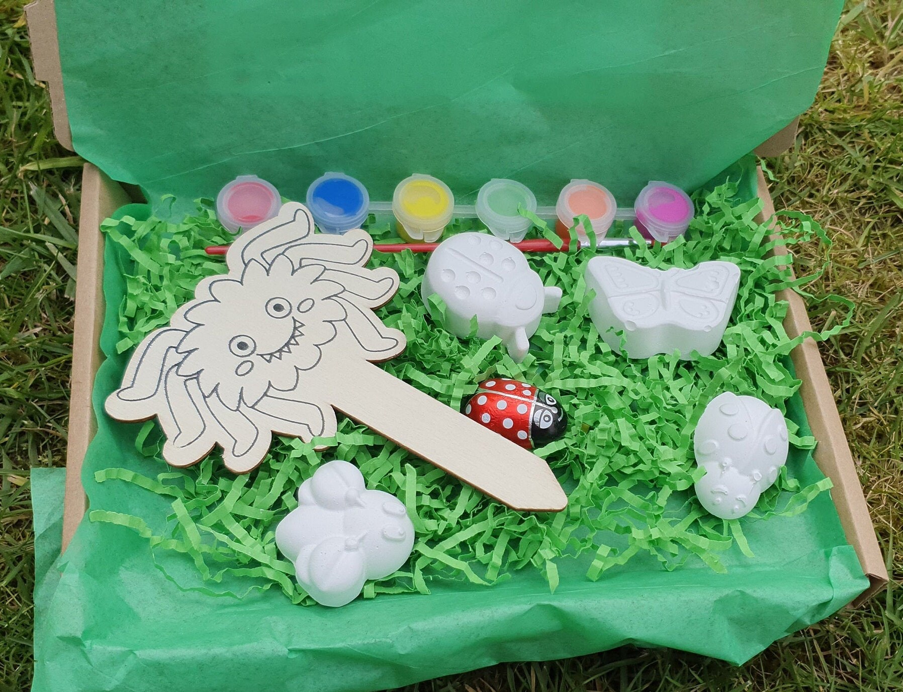 Mini Beast Paint Your Own Craft Kits. Ladybirds/butterfly/gift - Etsy