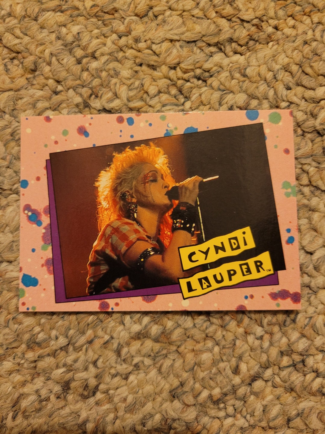 Cyndi Lauper Topps 1985 Cyndi Singing Card Magnet Upcycled - Etsy