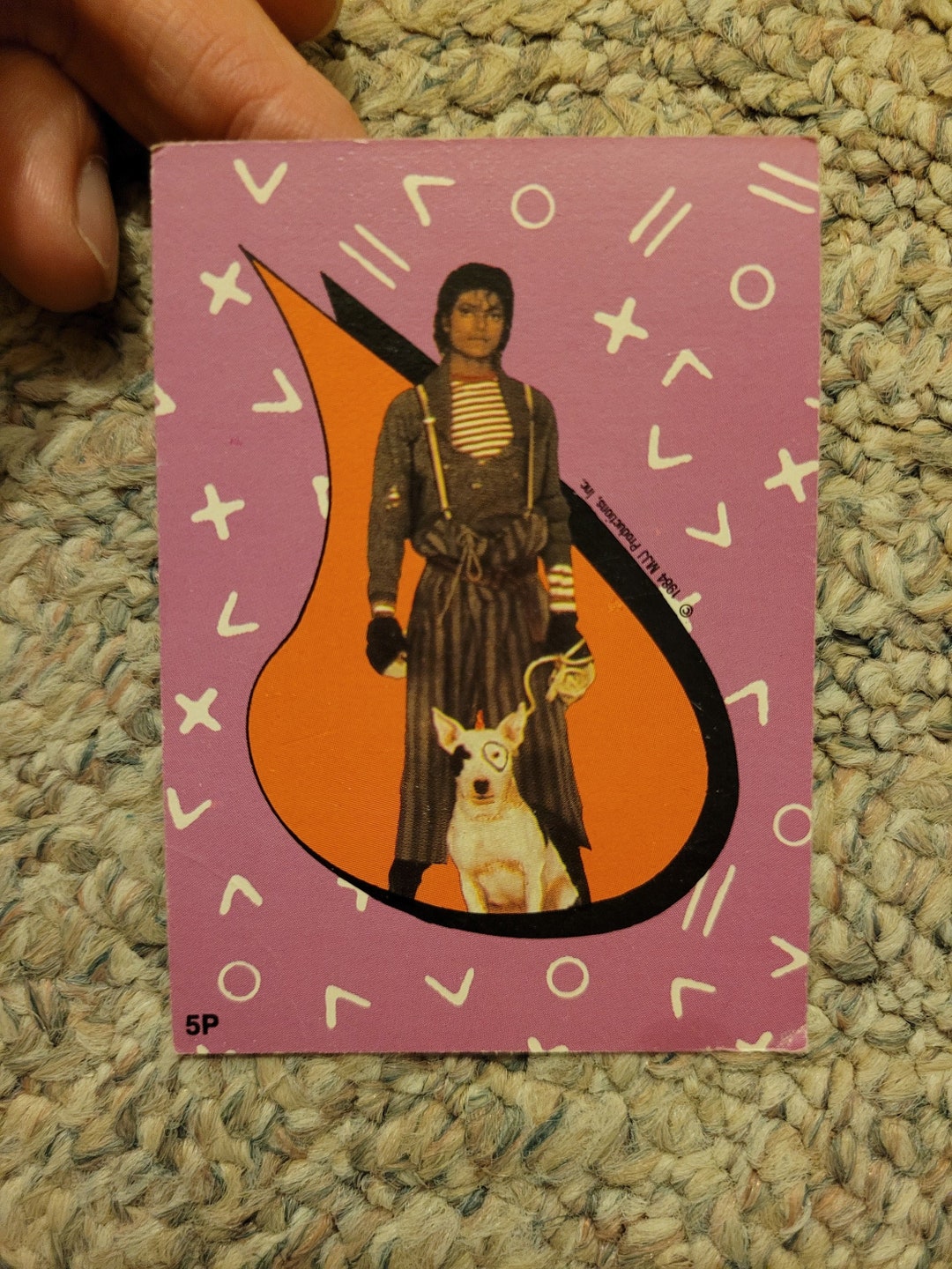 Michael Jackson Topps 1984 Card Magnet Upcycled Bubble Gum - Etsy