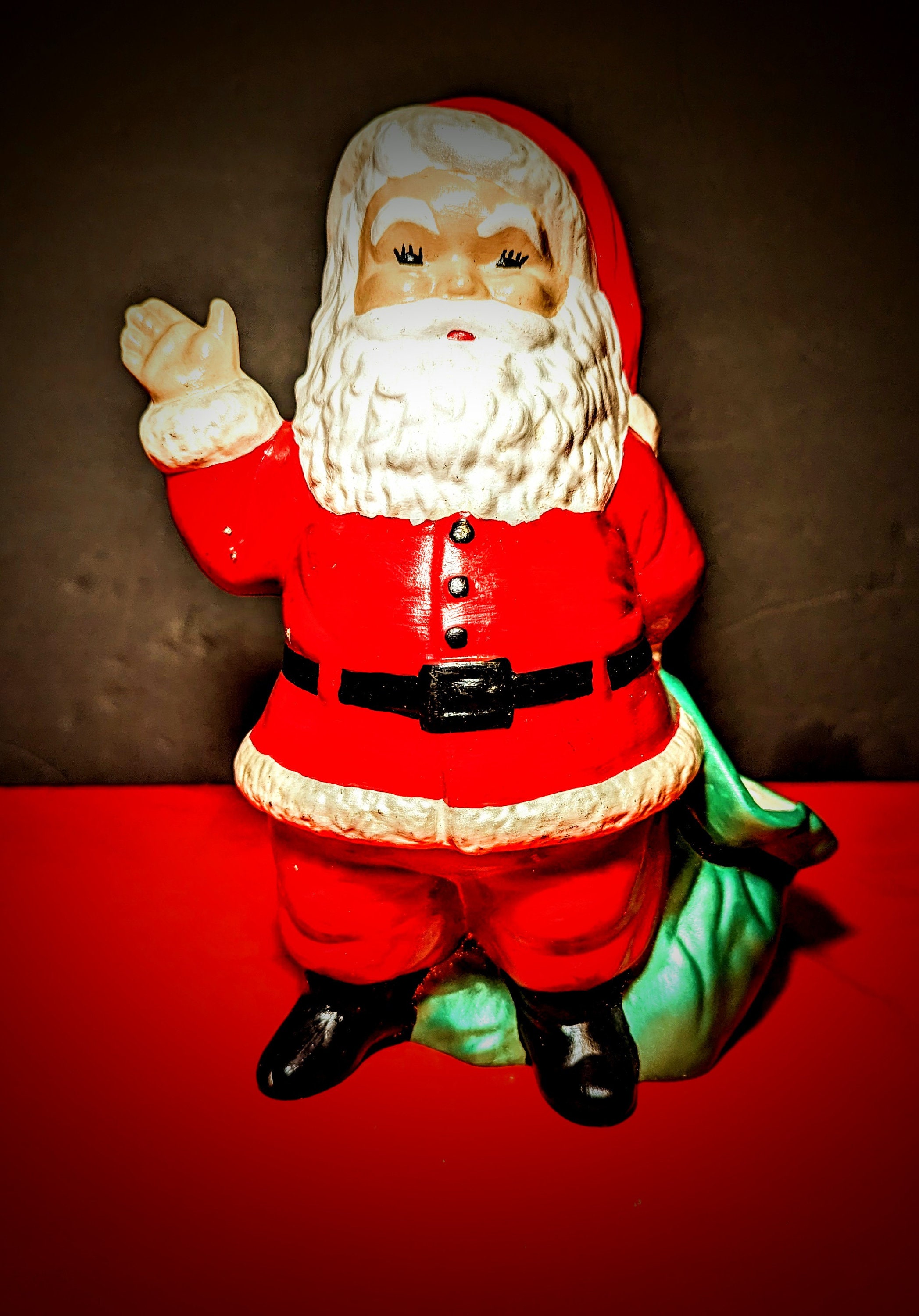 70's Santa Claus Figurine Seasonal Knick Knack Decor - Etsy