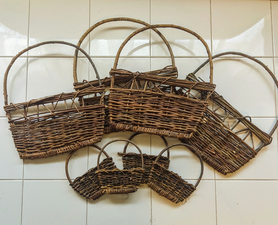 Rustic Interior Wall Decor - Hand Crafted Grapevine Baskets - Etsy
