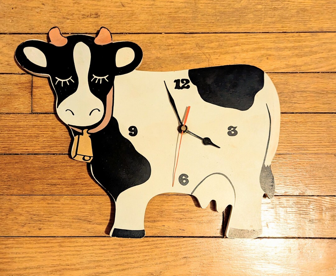 Cow Clock Kitchen and Dining Wall Decor - Etsy
