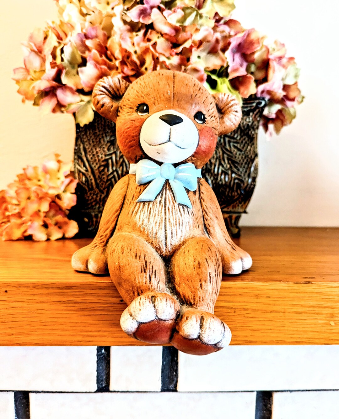 80's Timeless Teddy - Shelf Edge Figurine - Etsy