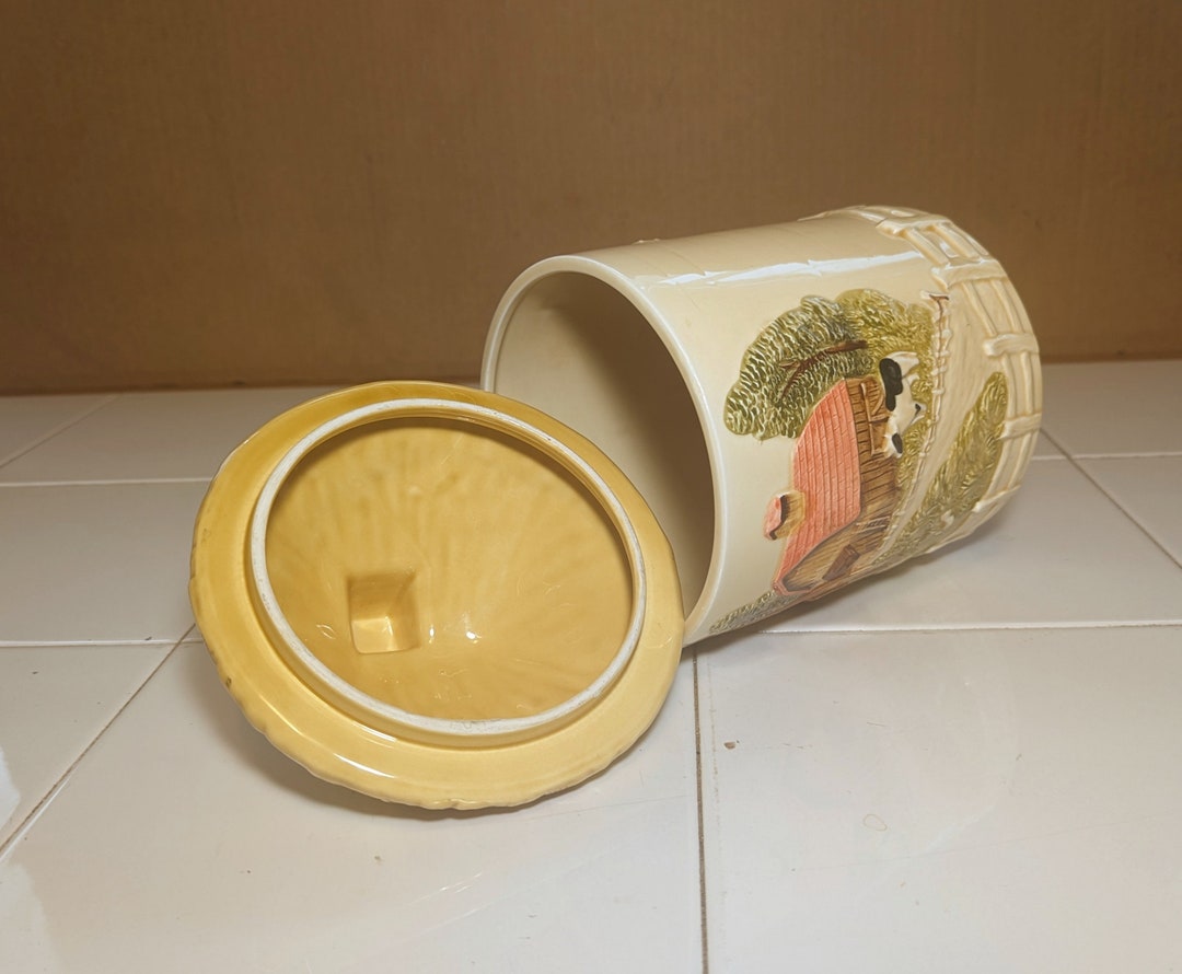 Rustic Cookie Jar Country Farmhouse Kitchen and Dining Decor - Etsy