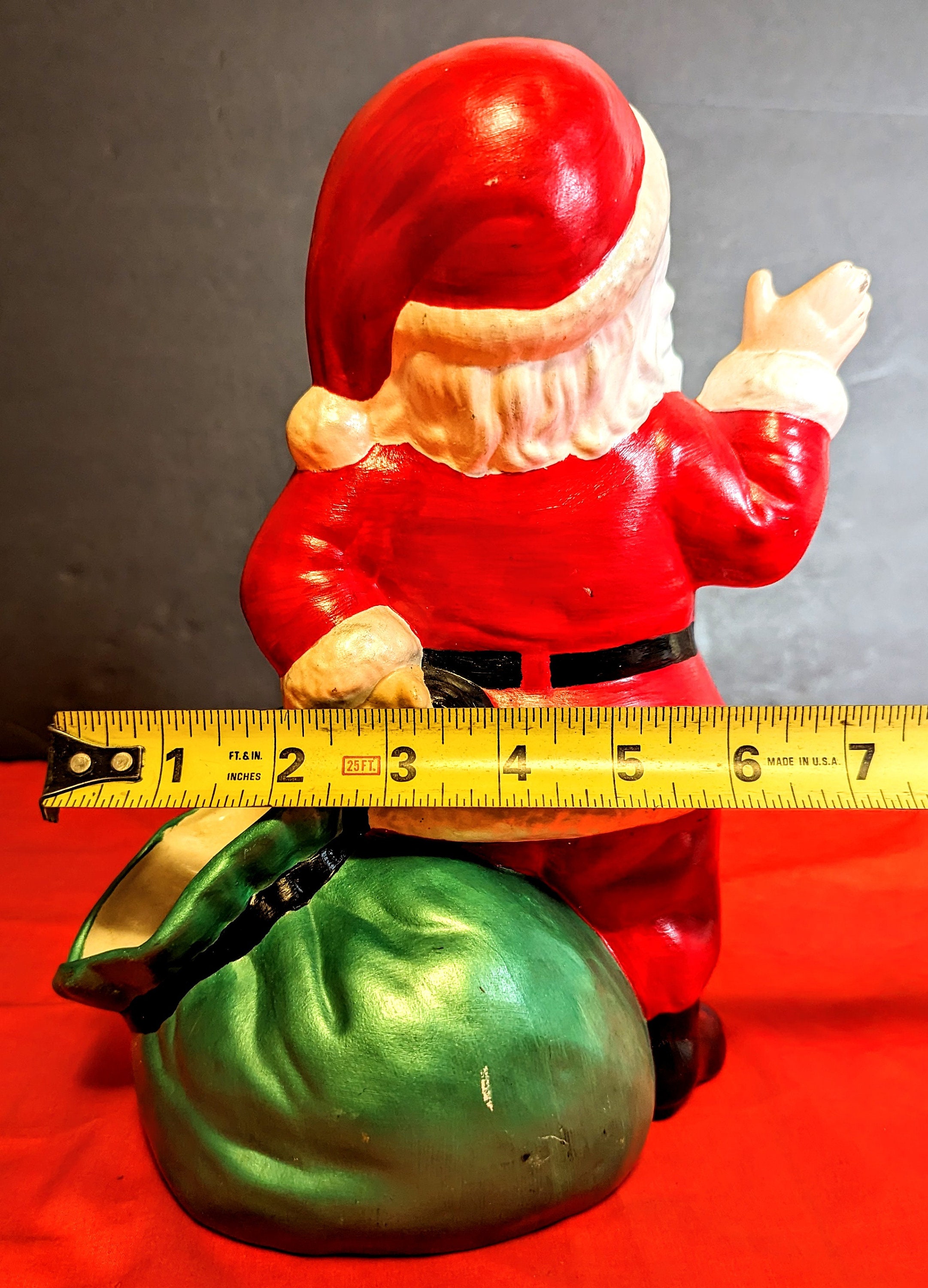 70's Santa Claus Figurine Seasonal Knick Knack Decor - Etsy