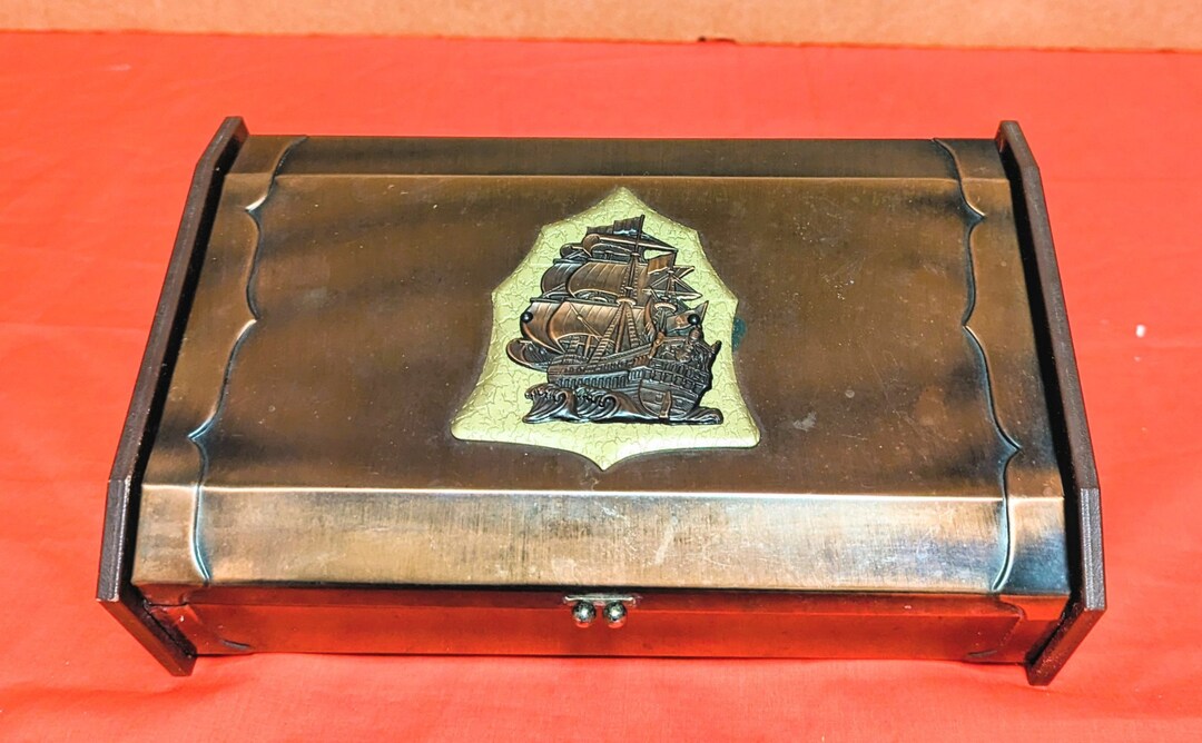 Nautical Jewelry Box Flicker Boat Design - Etsy
