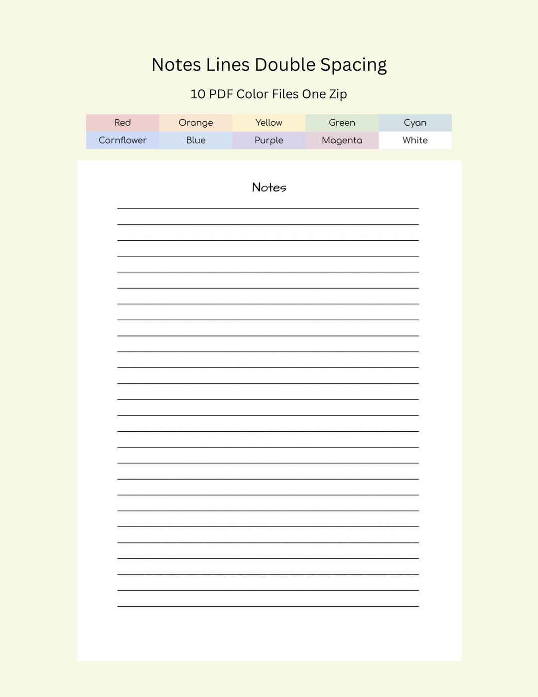 Note Lines Double Spacing, Notes Paper, Writing Paper, Journal Paper ...