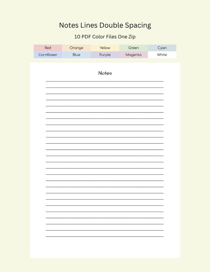 Note Lines Double Spacing, Notes Paper, Writing Paper, Journal Paper ...