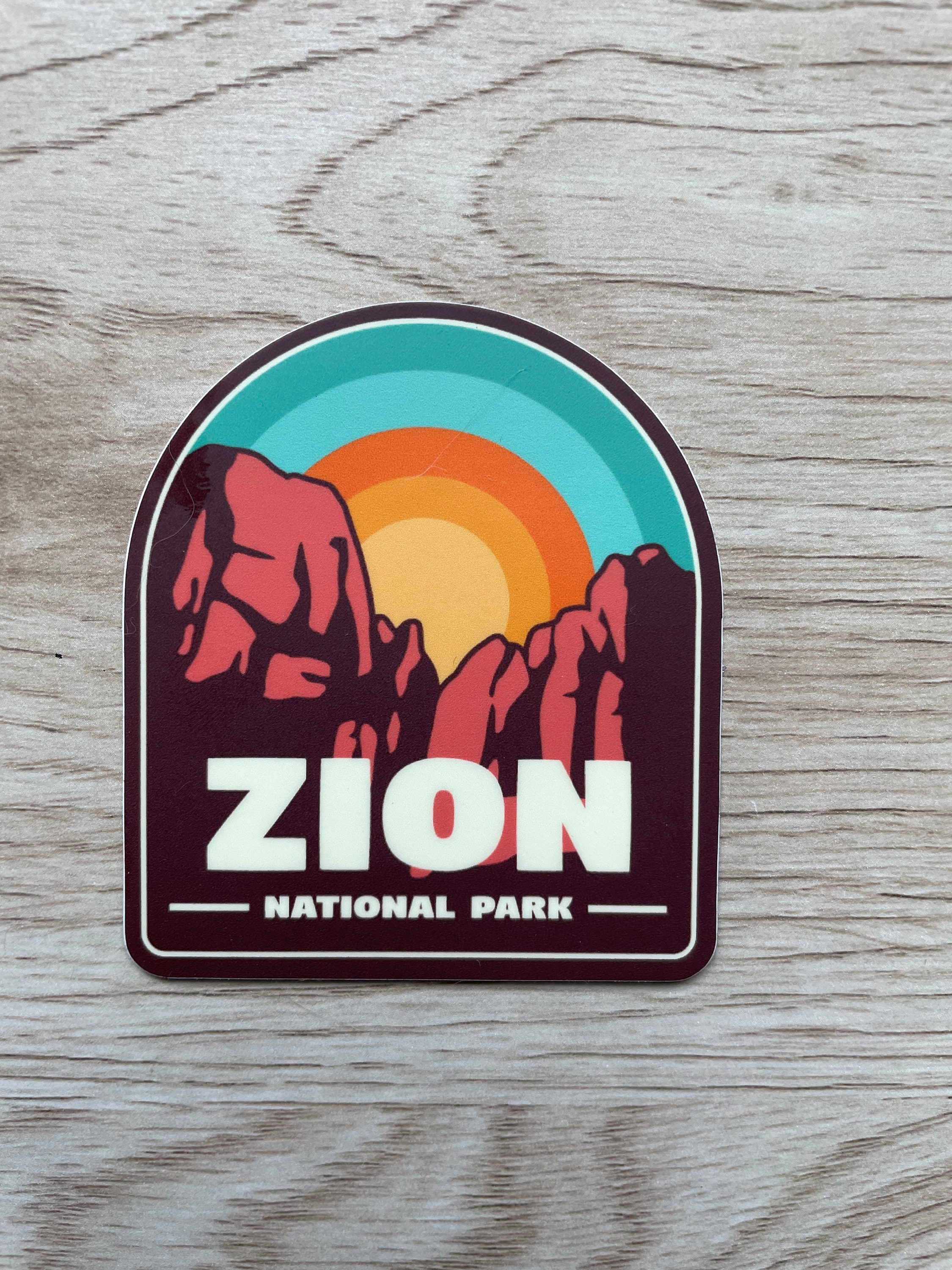 The Mighty 5 National Park Sticker Pack - Etsy