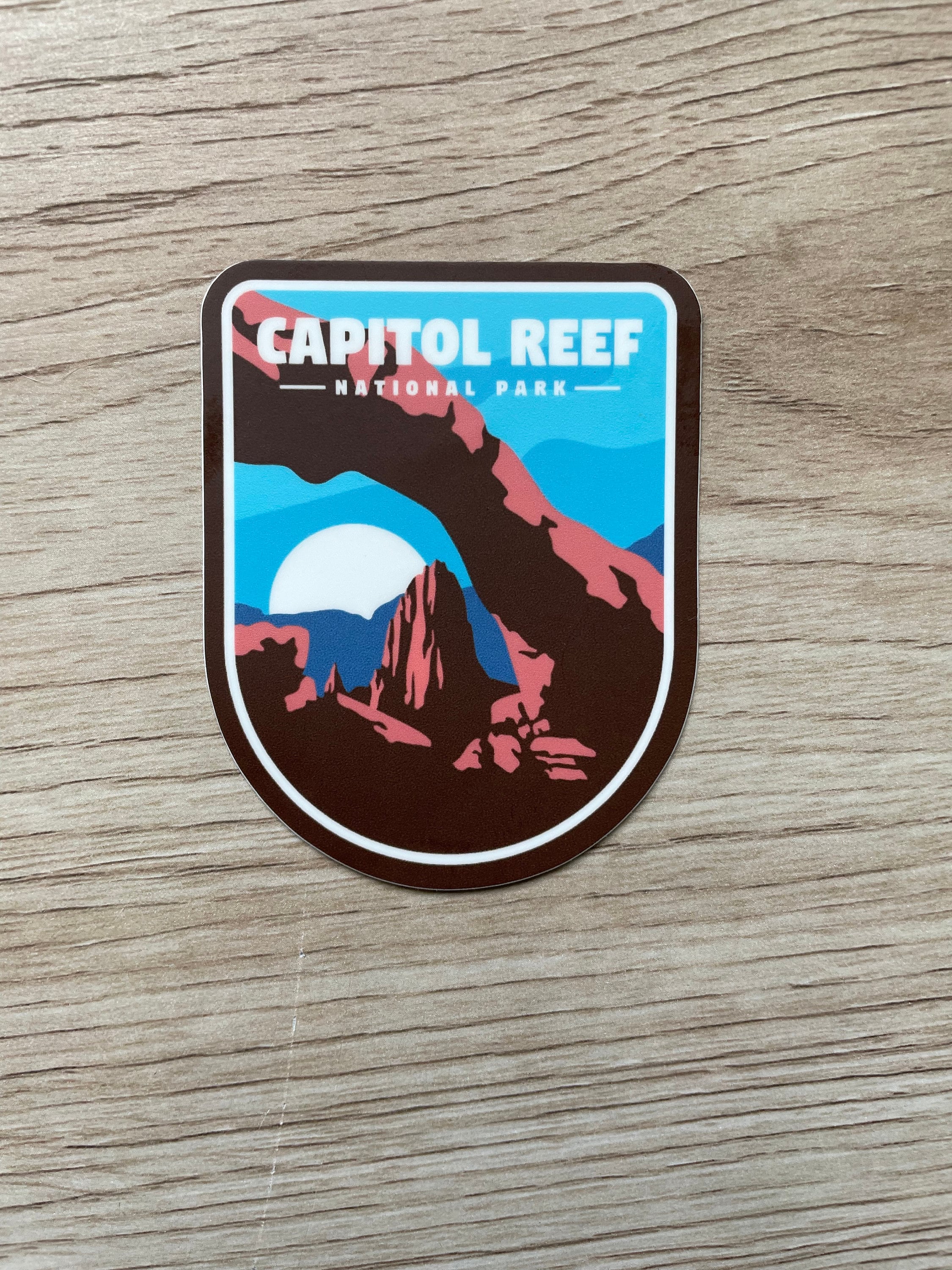 The Mighty 5 National Park Sticker Pack - Etsy