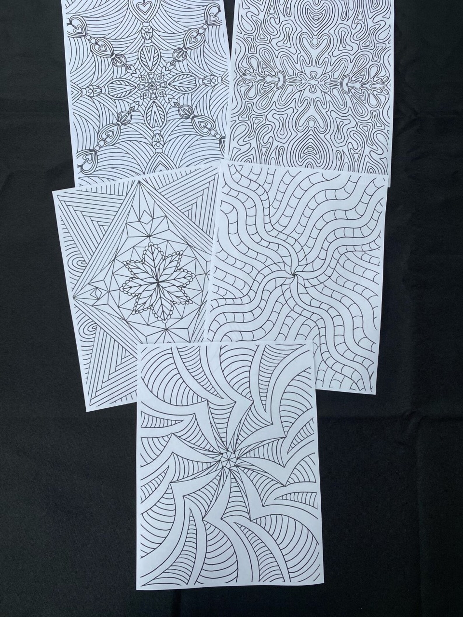 20 Instant Download Symmetry Printable Coloring Pages - Book 2 - Etsy