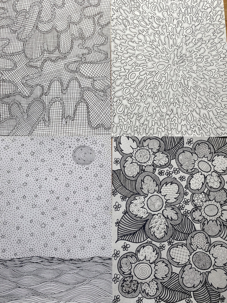 Instant Download 20 Highly Detailed Adult Coloring Pages - Book 1 - Etsy