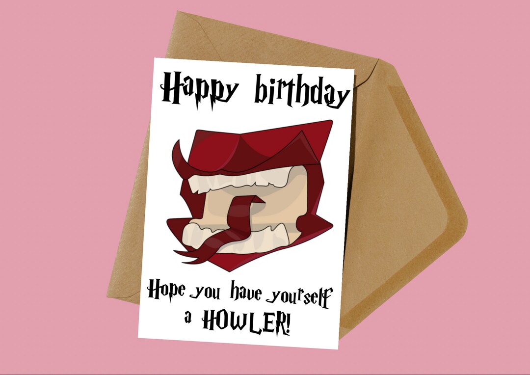 Harry Potter Howler Birthday Card - Etsy