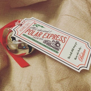 Personalised Polar Express Bell and Box - Etsy