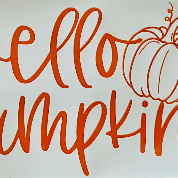 Pumpkin Vinyl Decal - Etsy