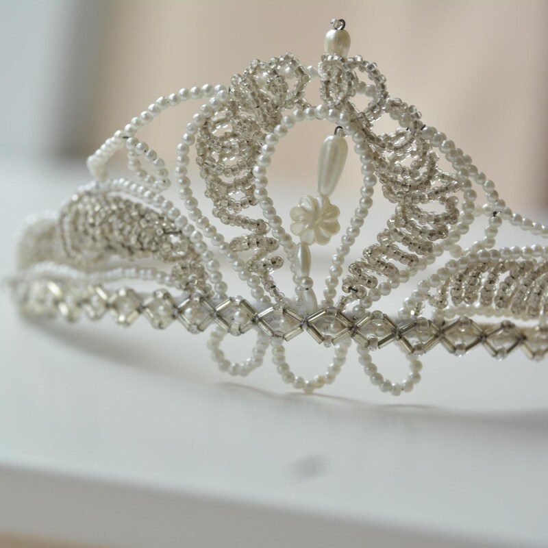 Beaded Tiara - Etsy