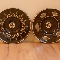 Traditional Korond Wall Hanging Plate With Bird and Flowers, Farmhouse ...